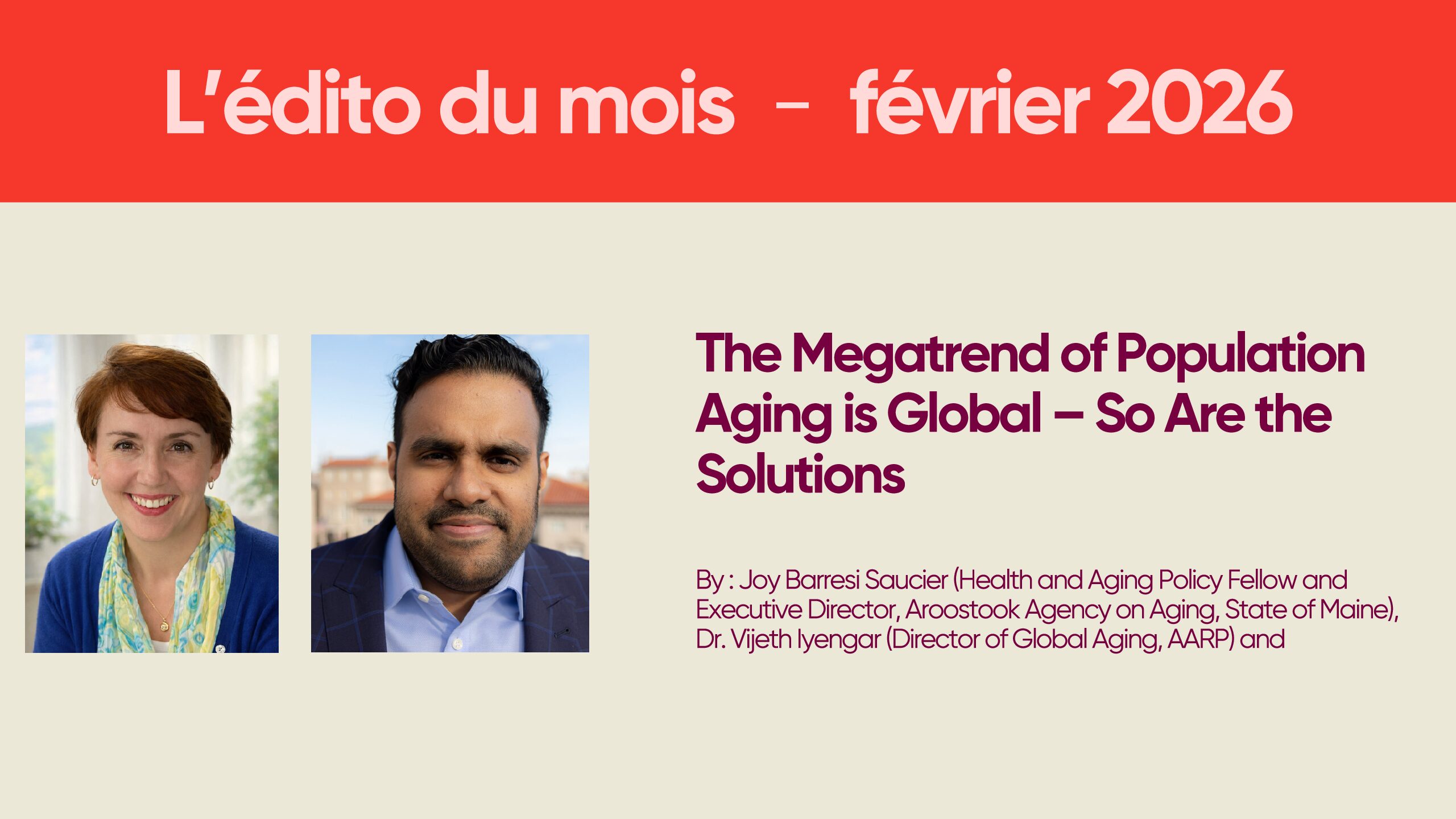 The Megatrend of Population Aging is Global – So Are the Solutions ...